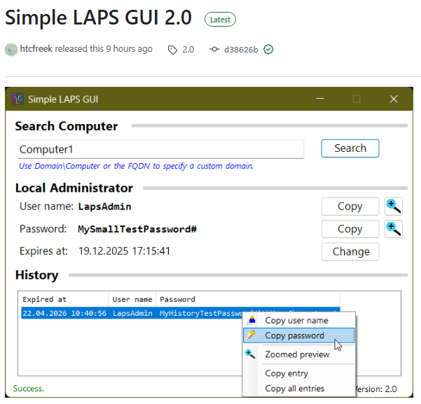 Simple LAPS GUI 2.0 erschienenBorns IT- und Windows-Blog