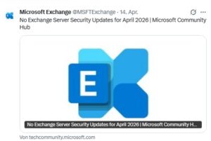 ESU-Verlängerung (Phase 2) für Exchange 2016/2019 und SkypeBorns IT ...
